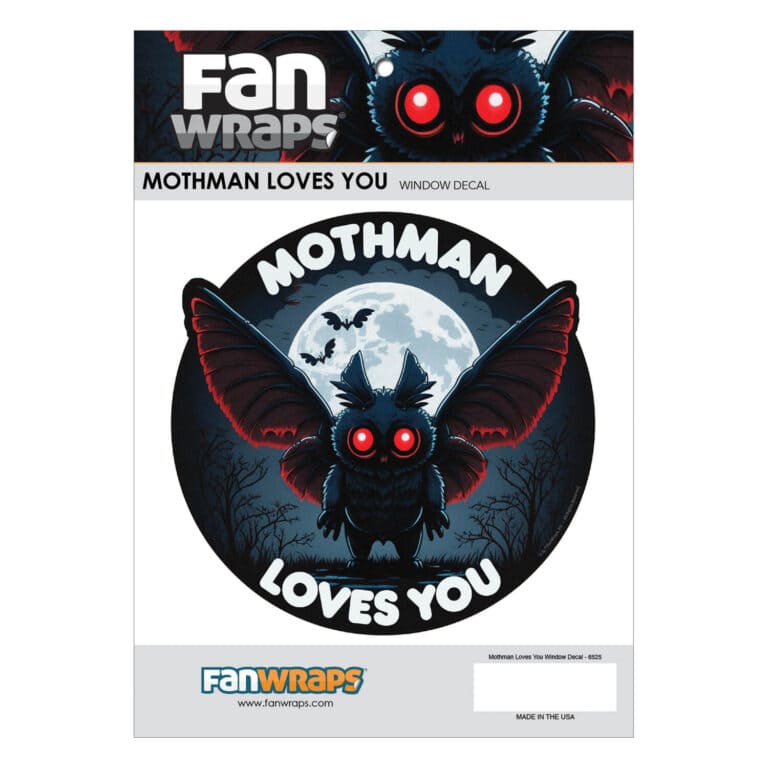 Mothman Loves You Window Decal - FanWraps